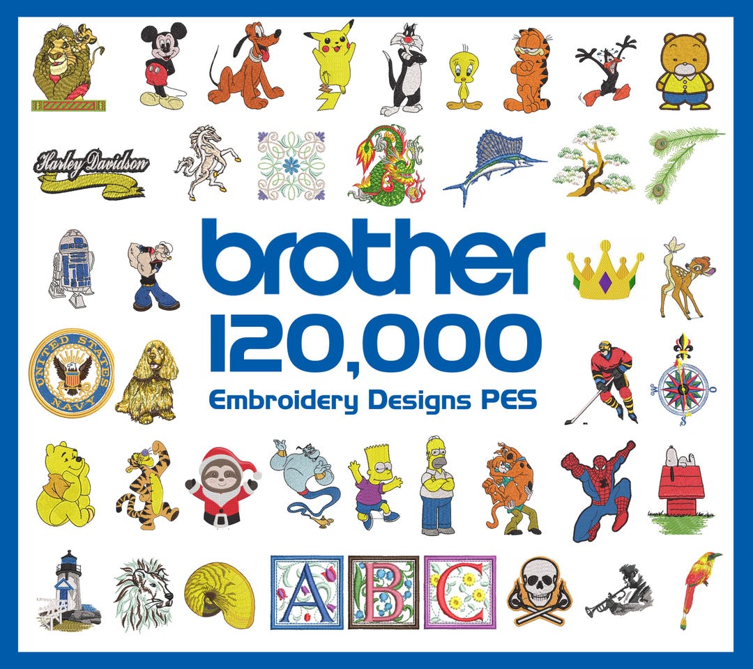Brother Machine Embroidery Designs Sammlung Download - über 120.000 ...