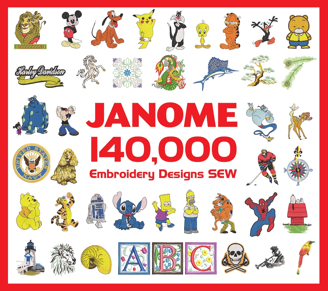 Janome Machine Embroidery Designs Collection Download Over 140,000 ...