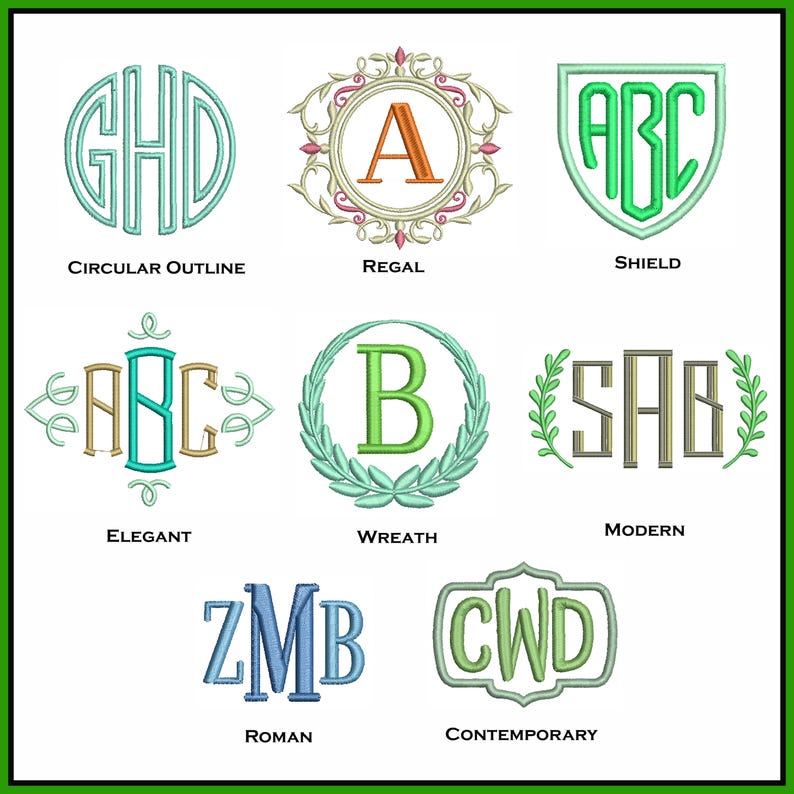 BX Embroidery Monogram Fonts : 14 Machine Embroidery Designs Brother ...