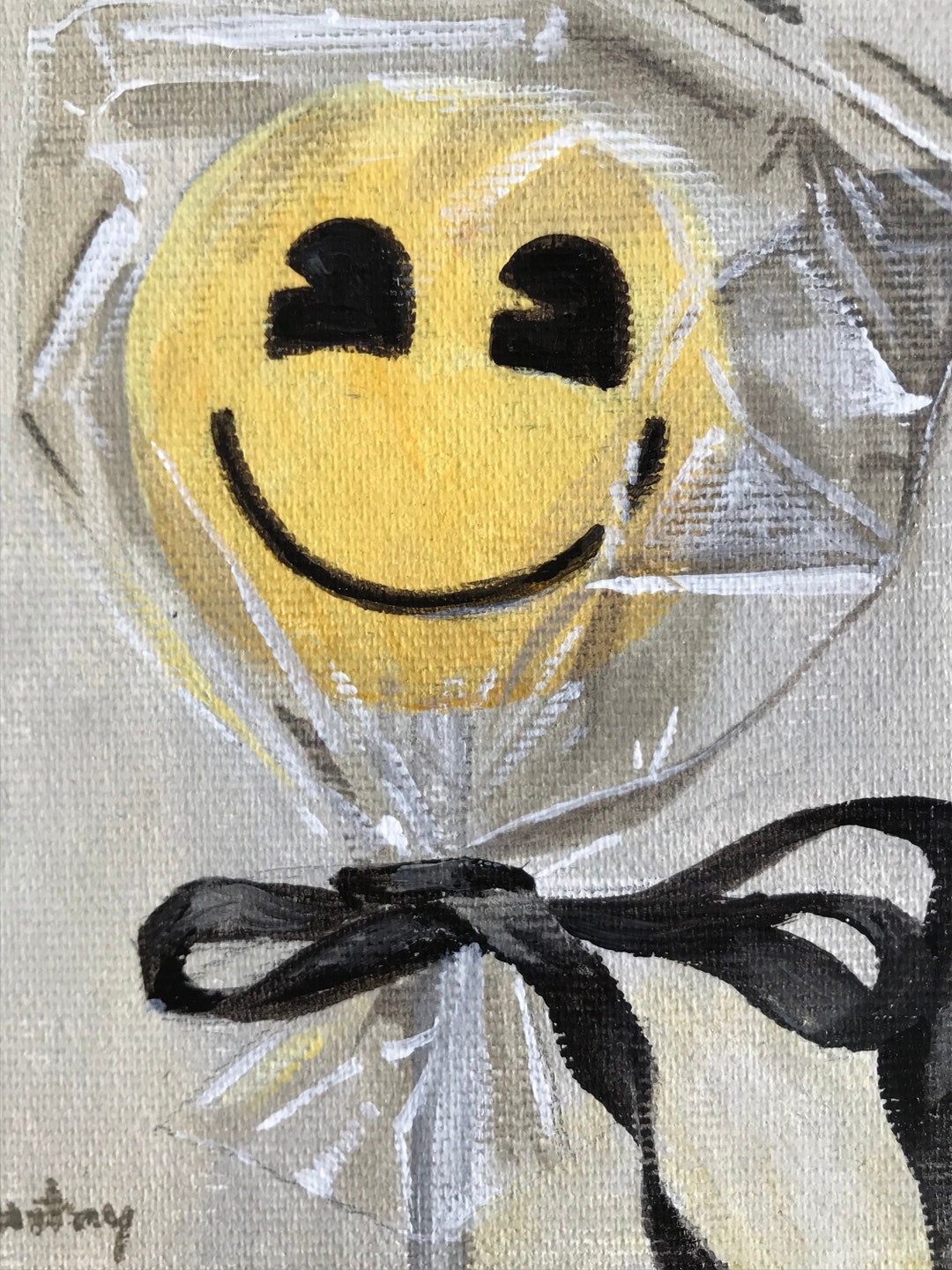 Happy Face Original Art Acrylic Painting - Etsy