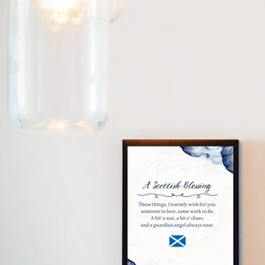 A Scottish Blessing Digital Wall Art Scotland Gift Someone Special ...