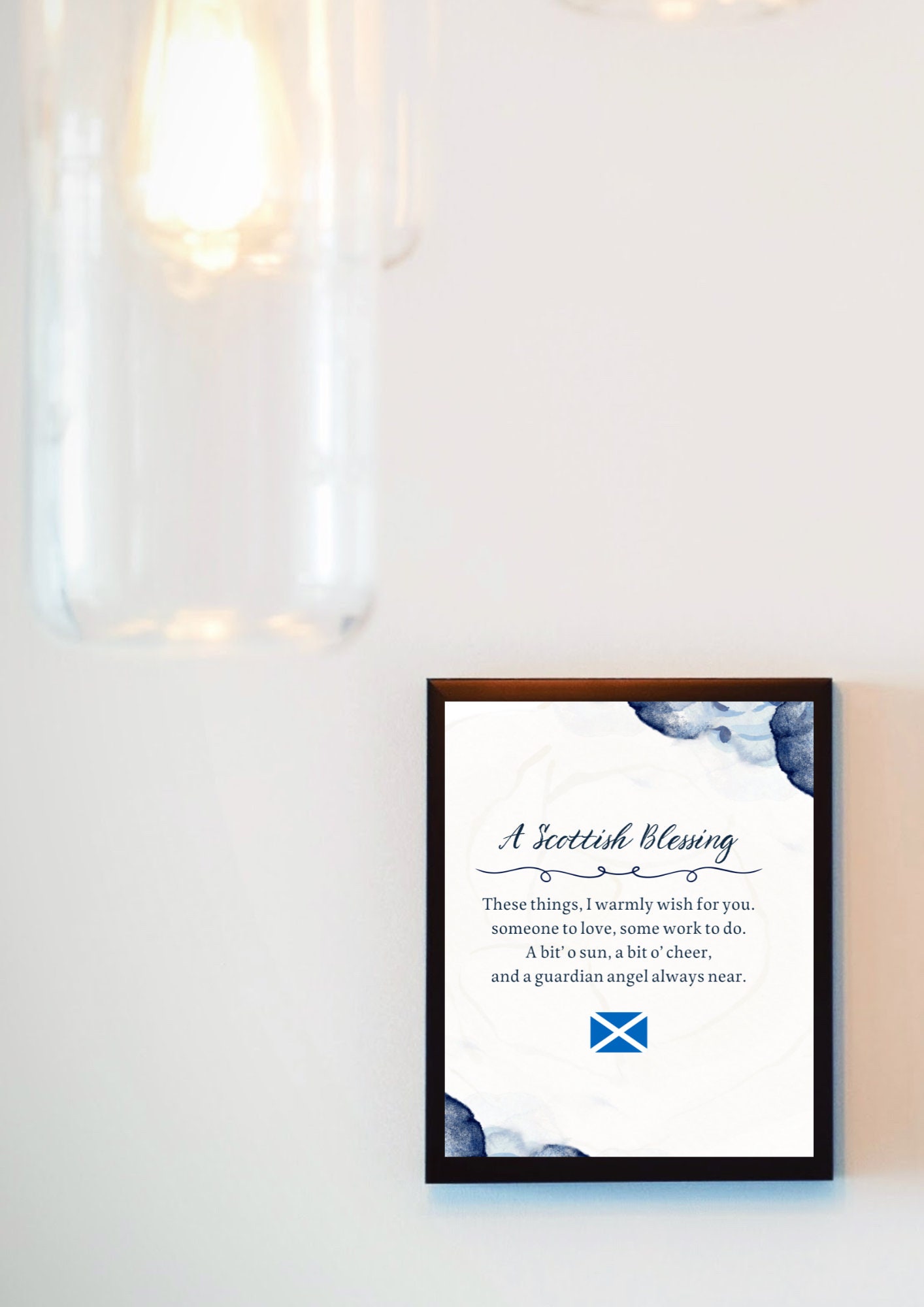 A Scottish Blessing Digital Wall Art Scotland Gift Someone Special ...