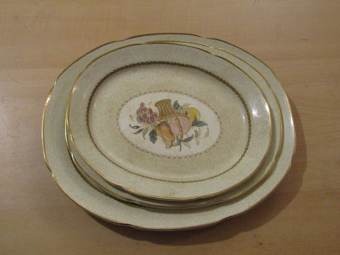 3 X Extremely Rare Platters by Pountney & Co Modern Bristol in the ...
