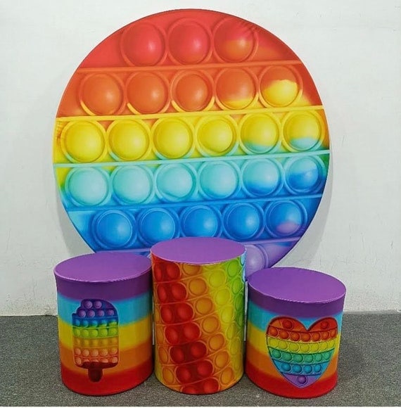 FIDGET TOYS Pop It Round Backdrop Fabric 6.5 Fit 3 Cylinder - Etsy