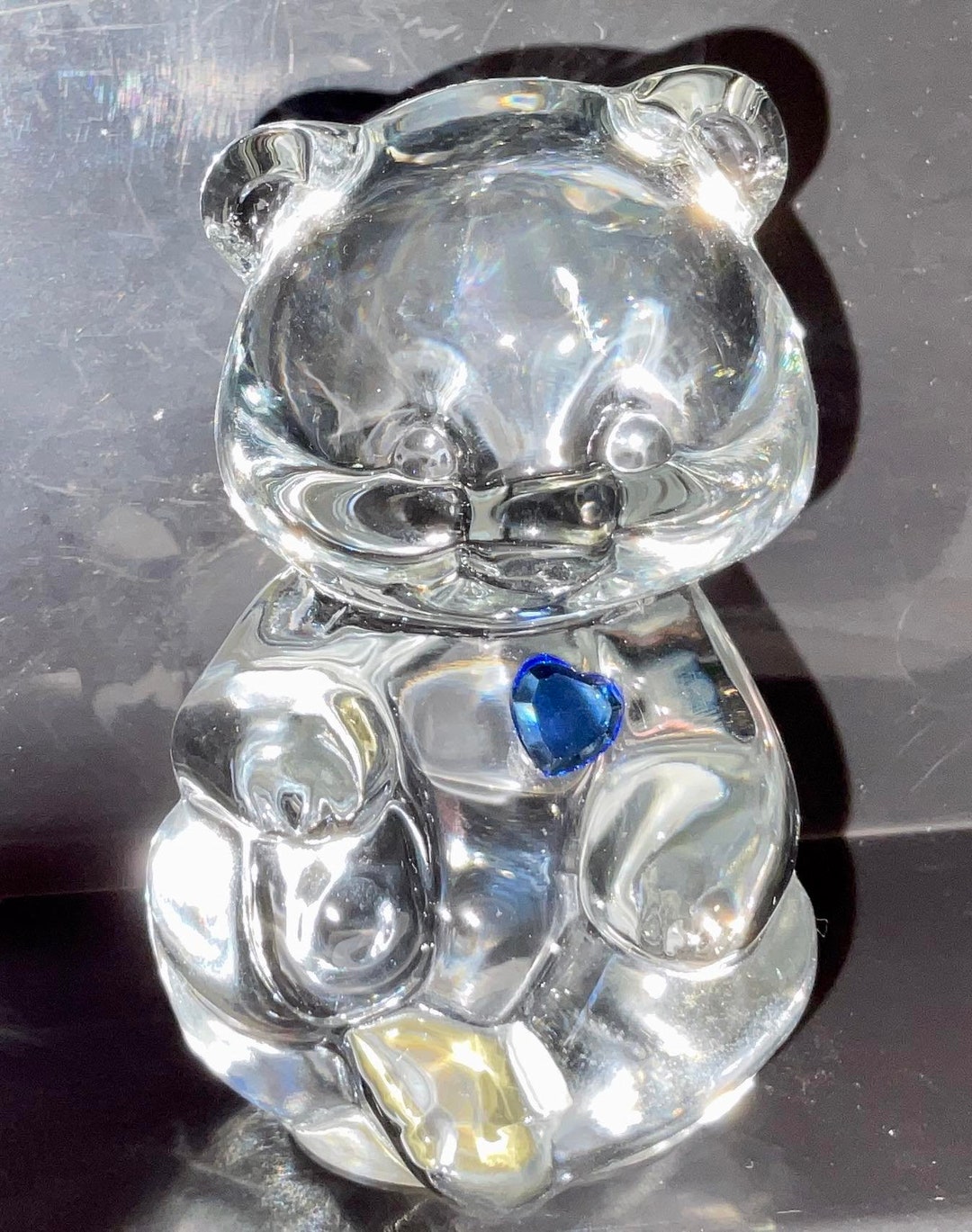 Fenton Blue Heart Birthday Bear - Etsy