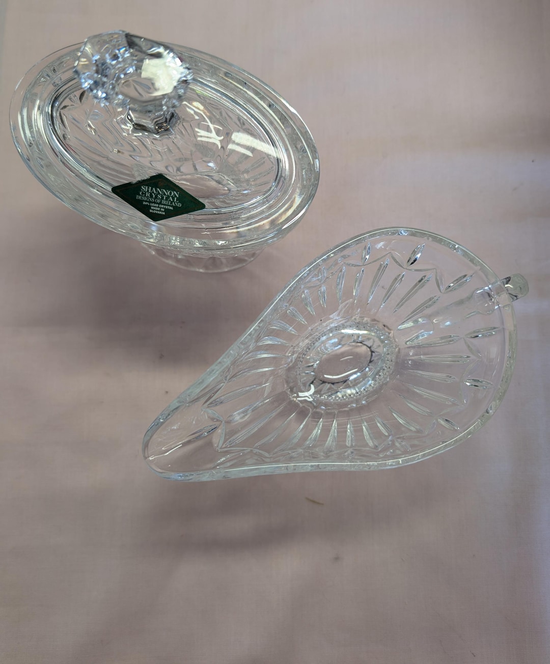 Shannon Crystal Designs of Ireland Creamer and Sugar Bowl, Creamer and ...