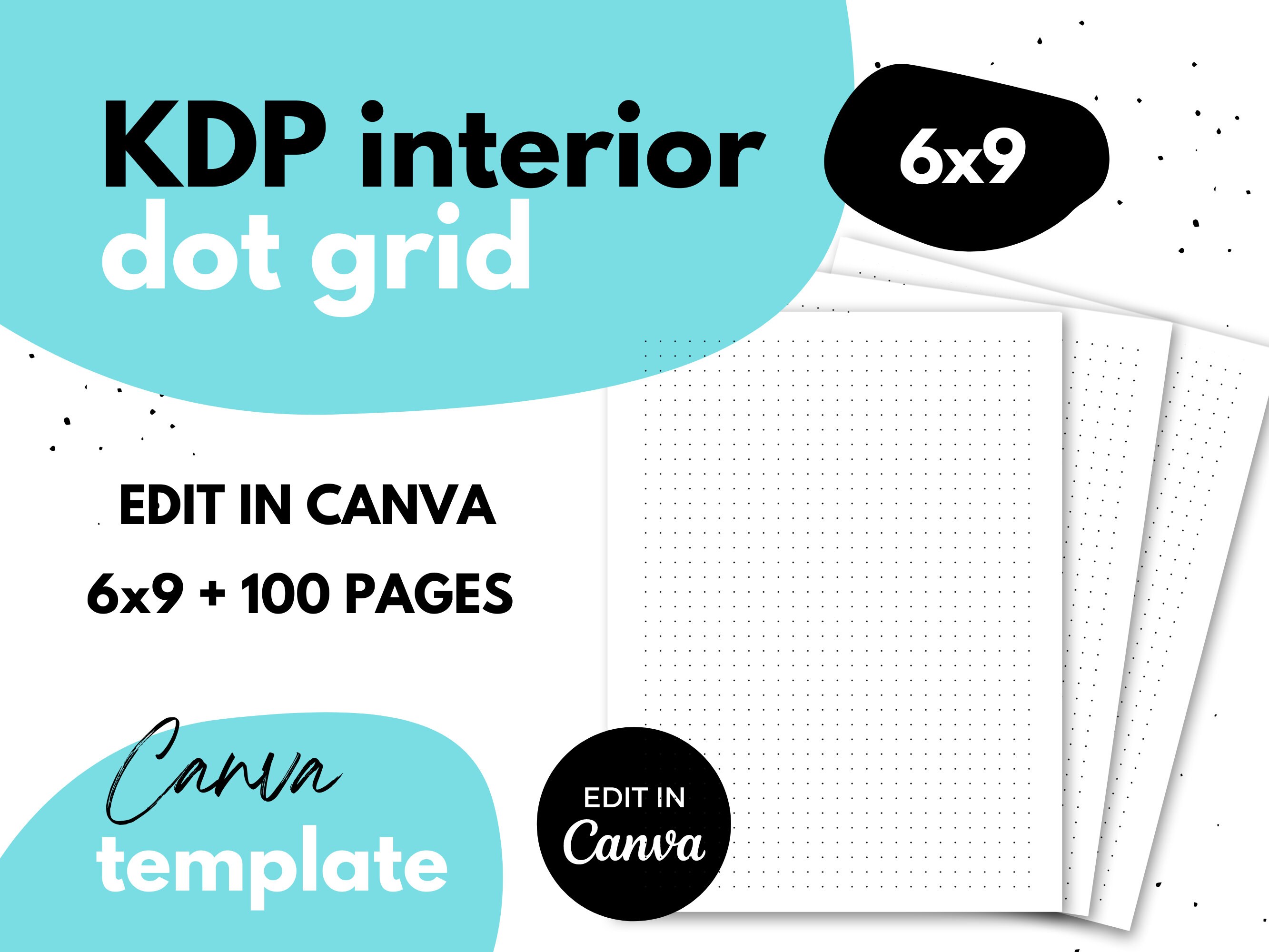 KDP Dot Grid Interior ⋆ Canva Template ⋆ 6x9 - Etsy