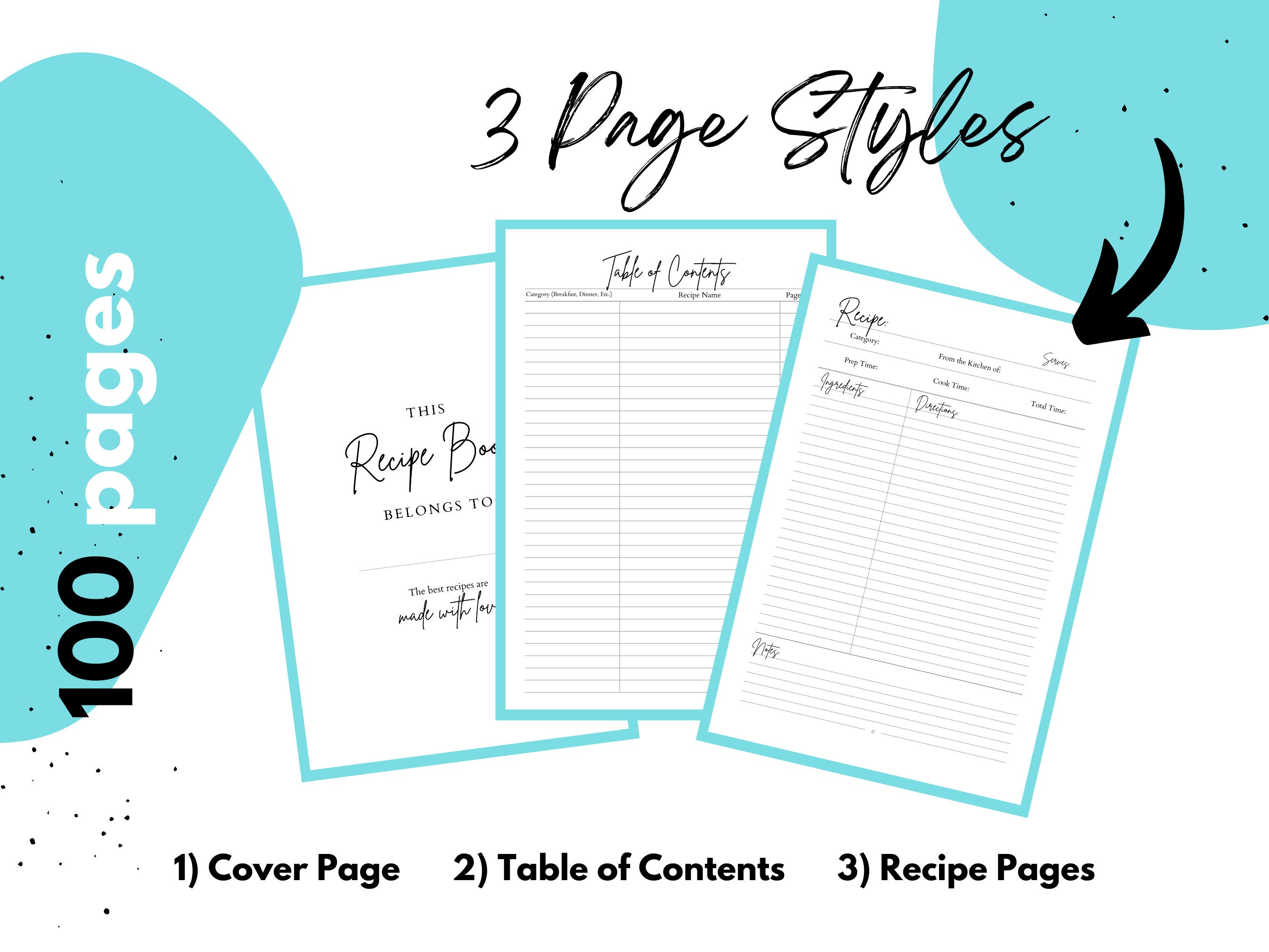 KDP Recipe Book Interior Canva Template 6x9 - Etsy