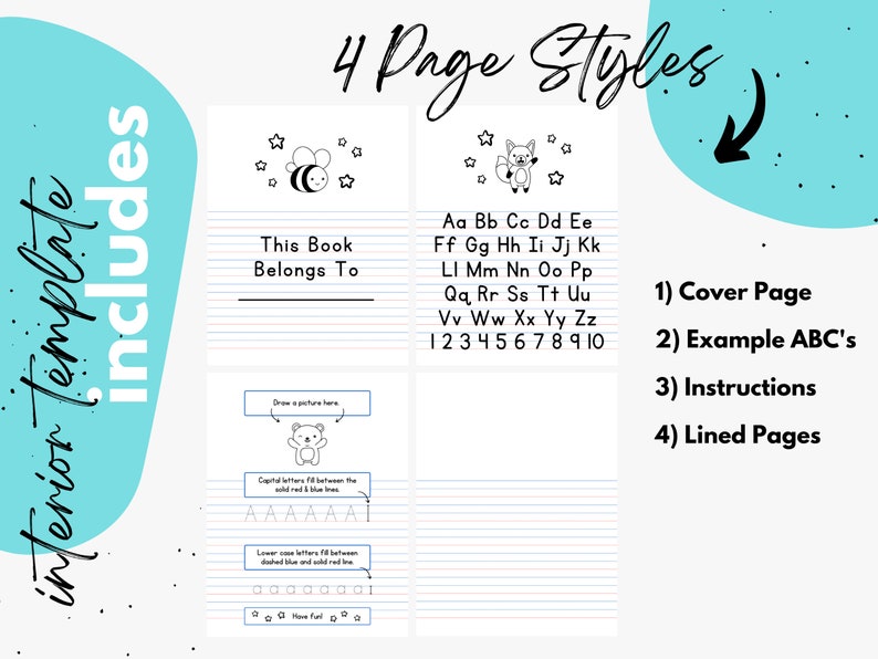 Kdp Primary Composition Notebook Grades K 2 ⋆ Cover And Interior Bundle