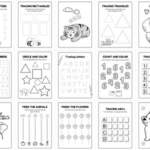 KDP Kids Coloring and Tracing Activity Book With Animals ⋆ Canva ...