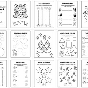 KDP Kids Coloring and Tracing Activity Book With Animals ⋆ Canva ...