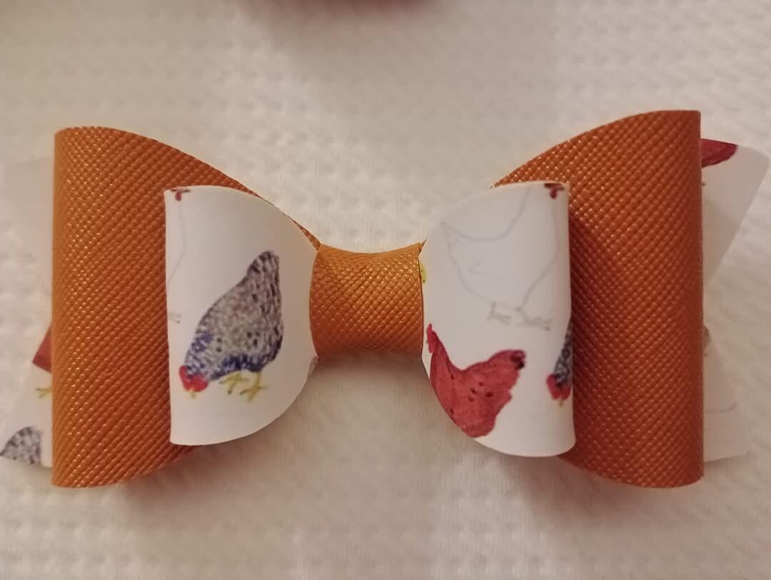 Chicken Bow Hair Clip, Adorable Chicken Design Hairbow for Girls ...