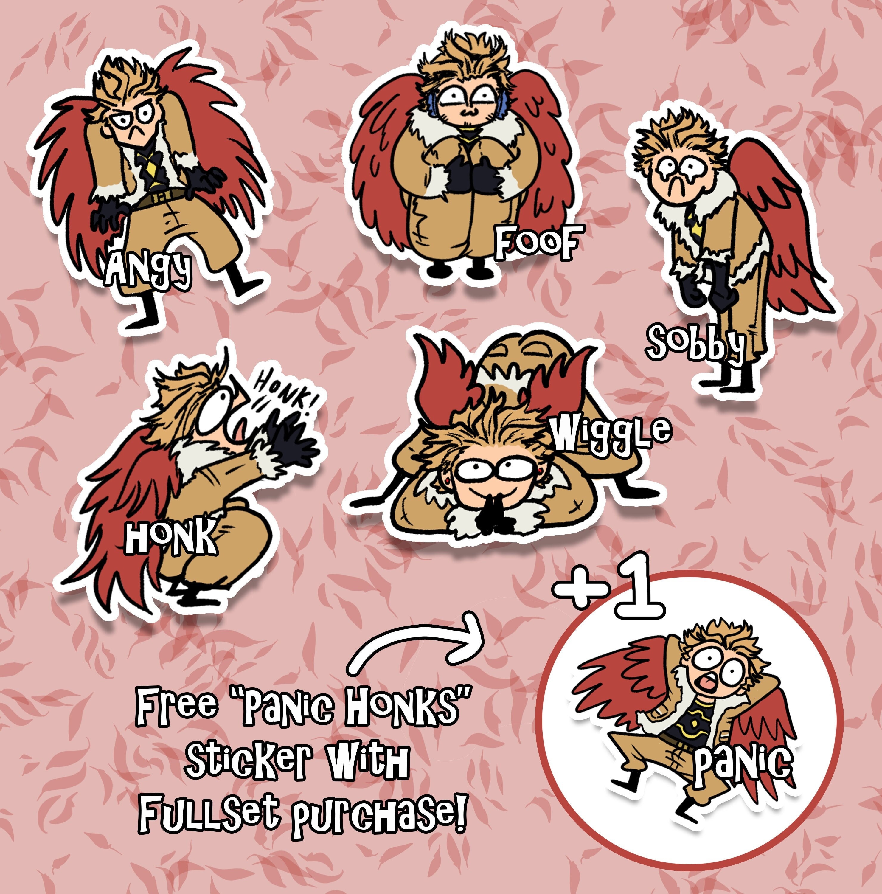 Hawks Keigo Takami | BNHA Silly Hawks Stickers MHA Scrapbooking ...