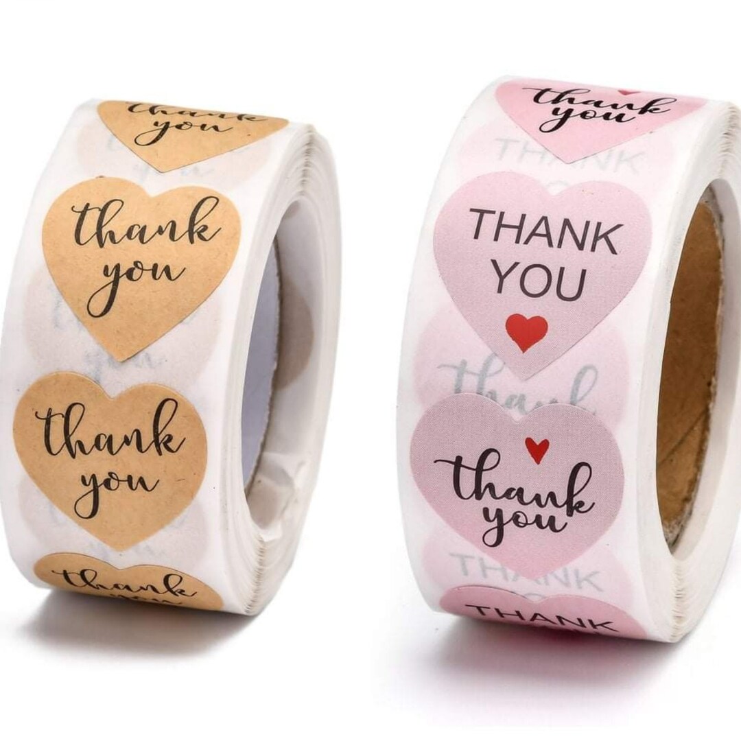 100 Thank You Stickers Labels for Your Order Thank You for Supporting ...