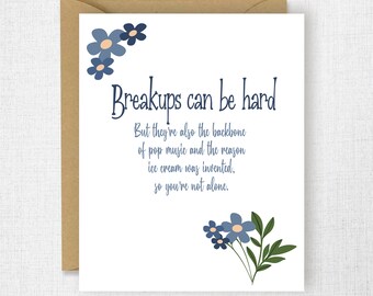Funny Breakup Card - Etsy