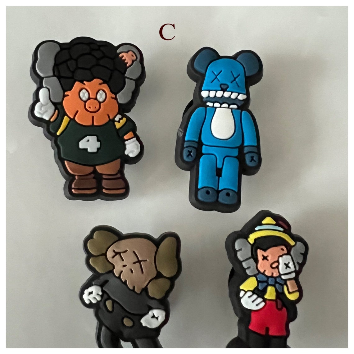 Limited Edition Kaws Croc Charms 4pk Bored Ape Yacht Club and - Etsy