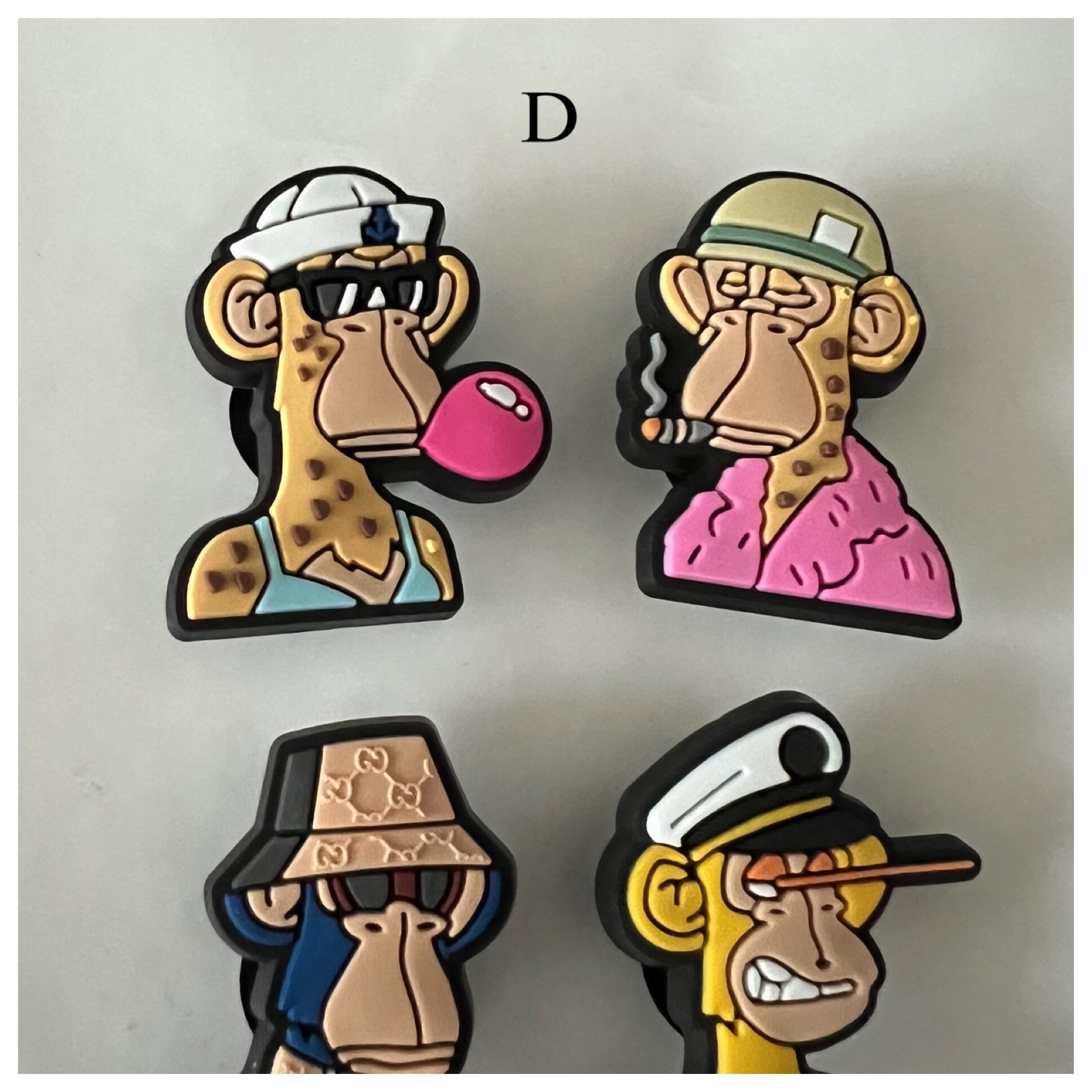 Limited Edition Kaws Croc Charms 4pk Bored Ape Yacht Club and - Etsy