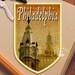 Philadelphia Travel Sticker, Vintage Style Decal for Suitcase, Luggage ...