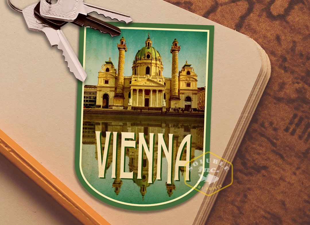 Vienna Travel Sticker: Vintage Karlskirche Decal - Etsy