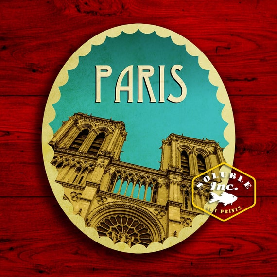Paris Suitcase Sticker