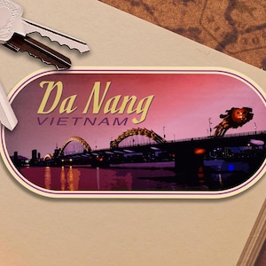 Da Nang Travel Sticker: Vintage-style Vietnam Decal - Etsy