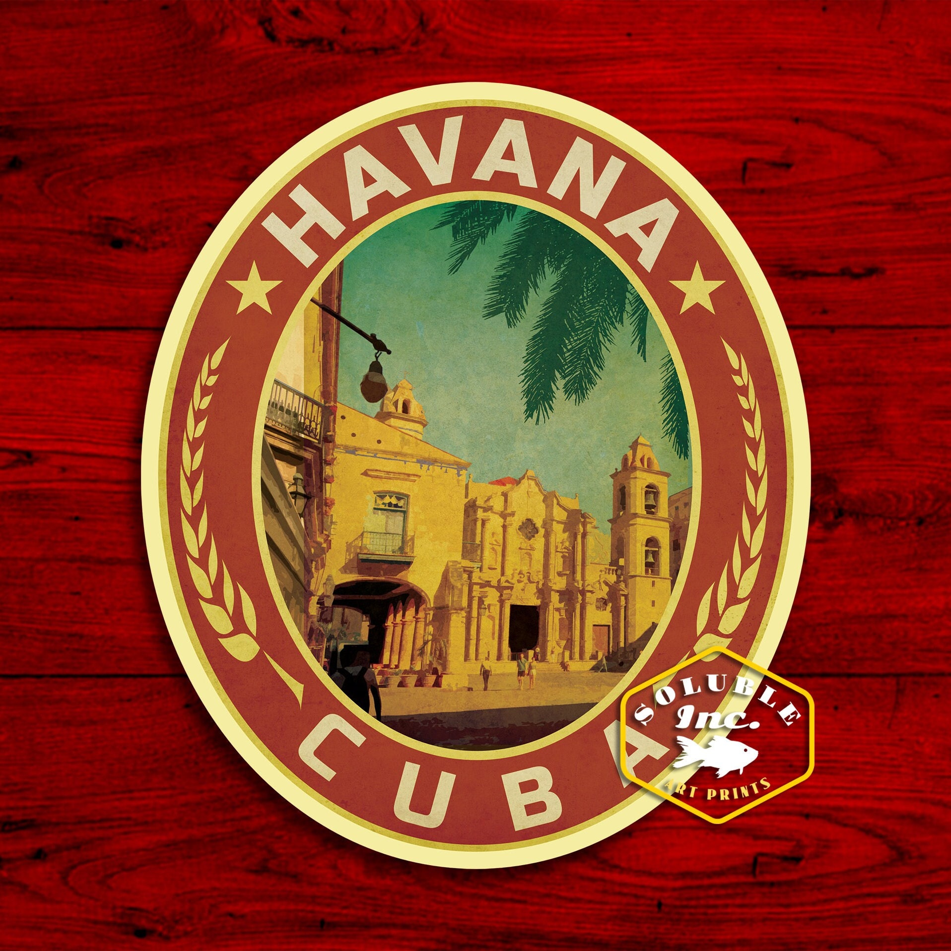 Havana Travel Sticker Vintage Style Decal for Suitcase - Etsy