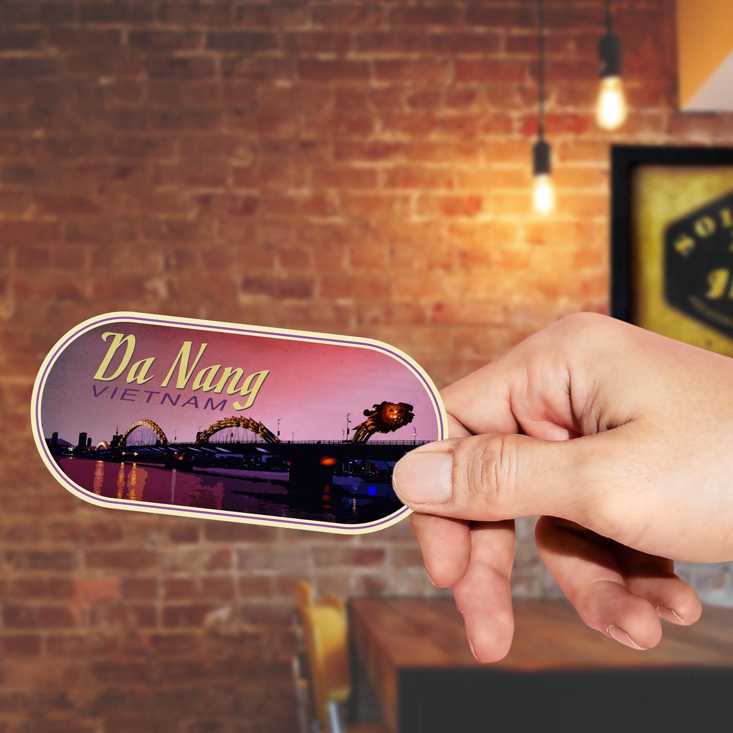 Da Nang Travel Sticker: Vintage-style Vietnam Decal - Etsy