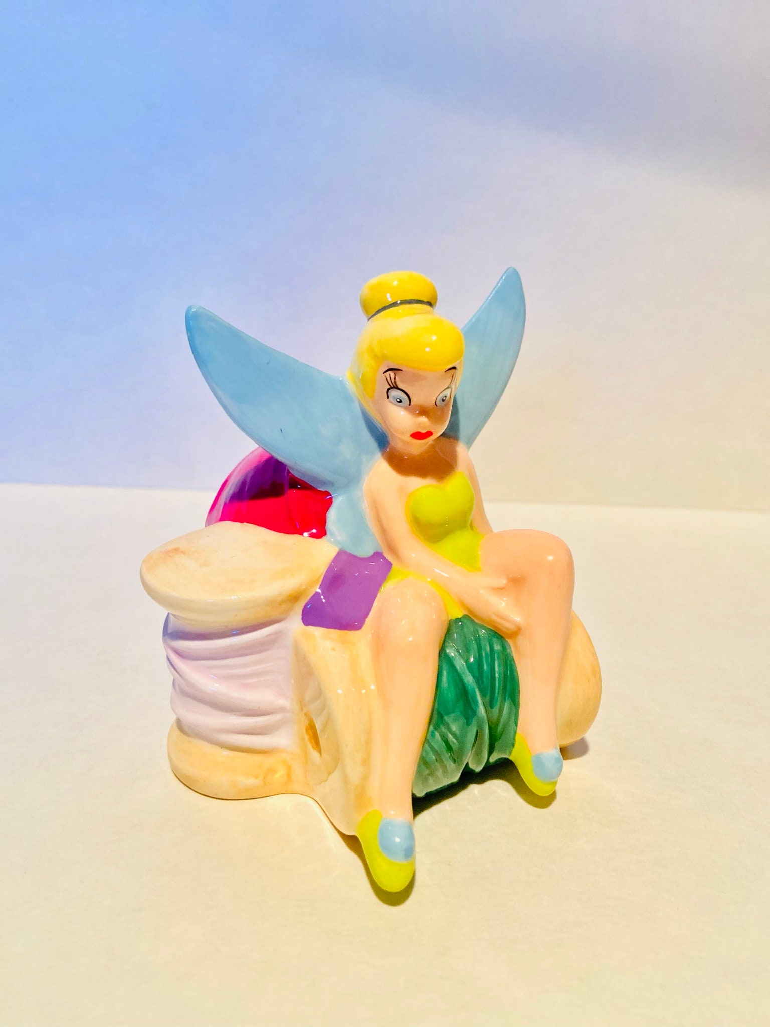 Tinker Bell Salt and Pepper Shaker - Ceramic Tinker Bell - Peter Pan ...