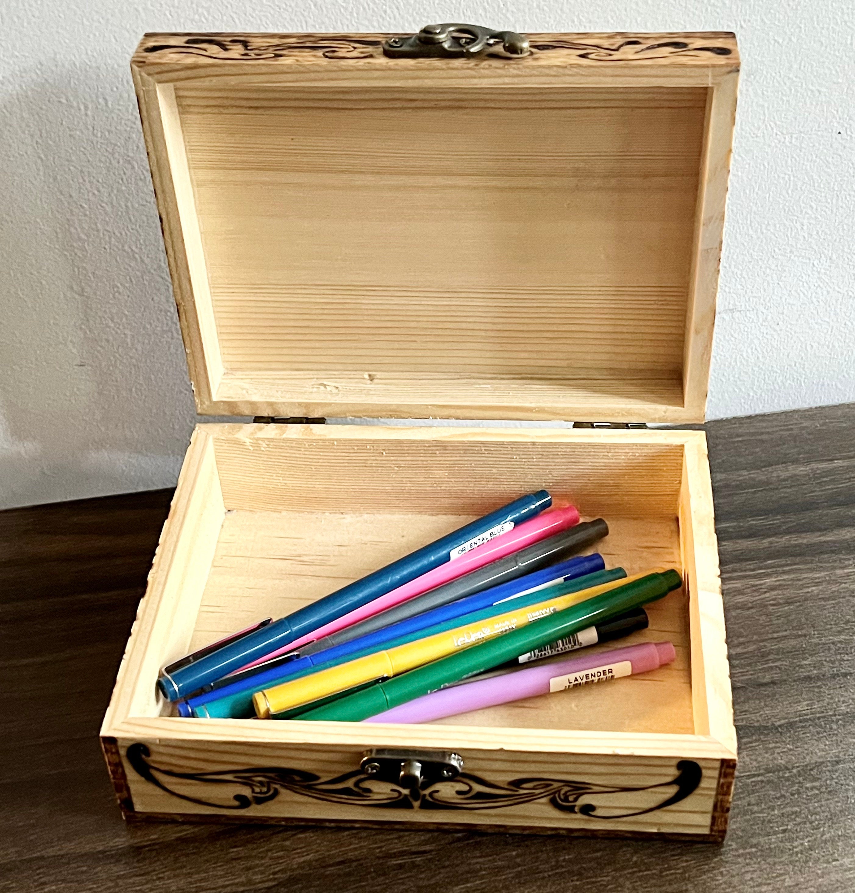 Pyrography Box Art Nouveau Butterfly Box Woodburned Jewelry Box - Etsy