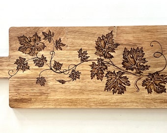 Wooden Cutting Board Gothic Architecture Pyrography Design - Etsy