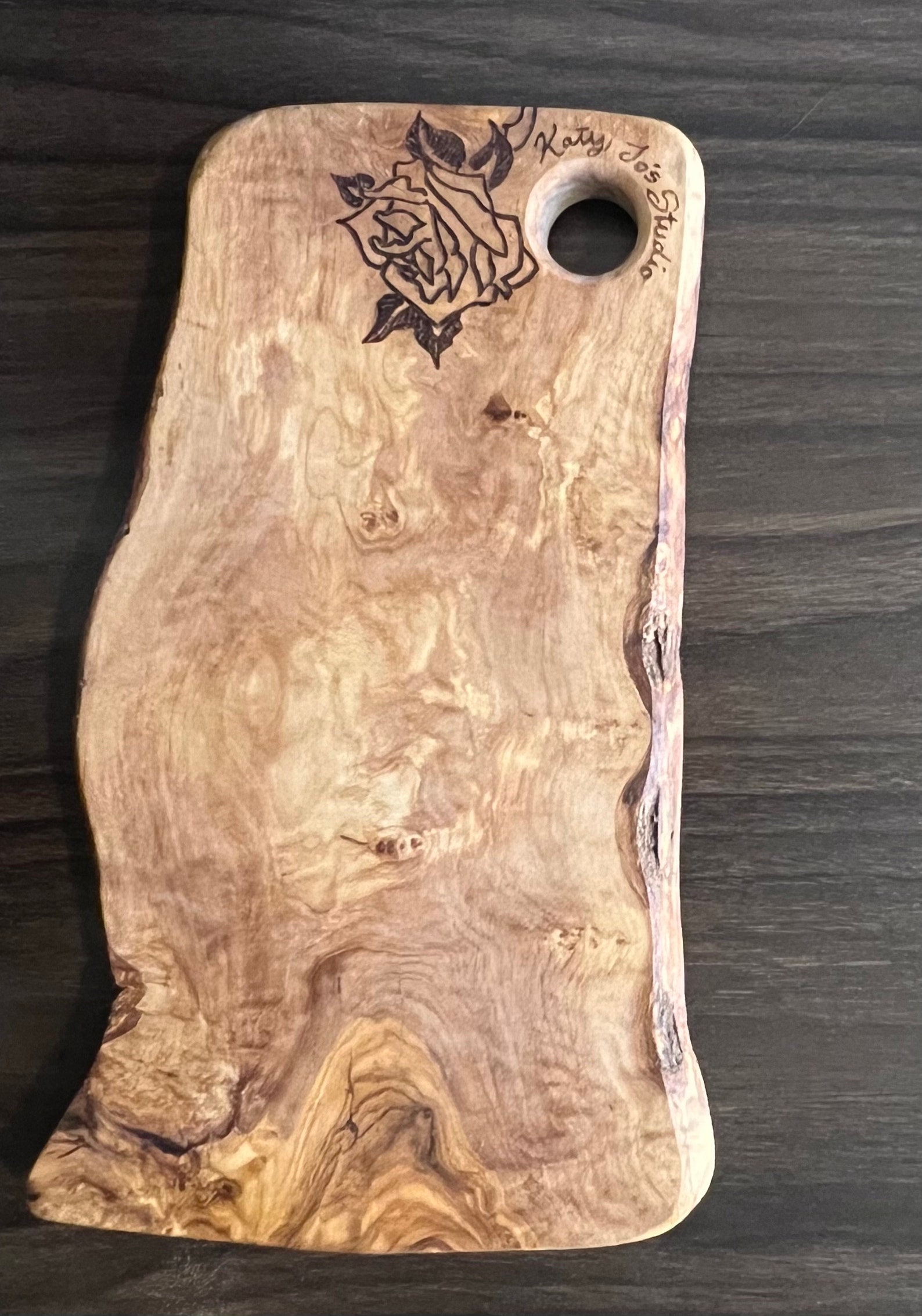 Pyrography Cutting Board - Art Nouveau Roses - Etsy