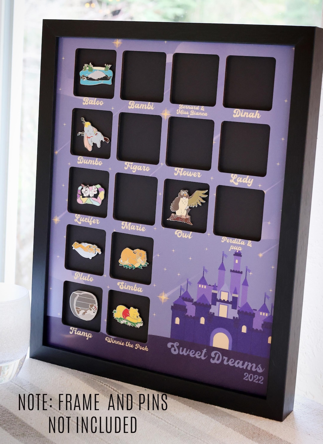 Sweet Dreams Pin Display Frame Insert - Etsy