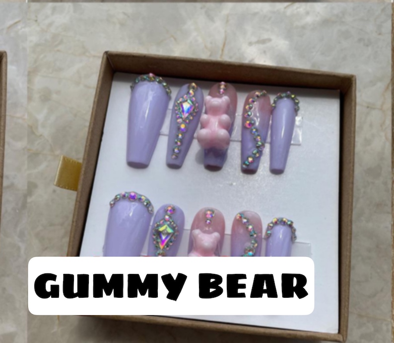 Designer PRESS ON NAILS - Etsy