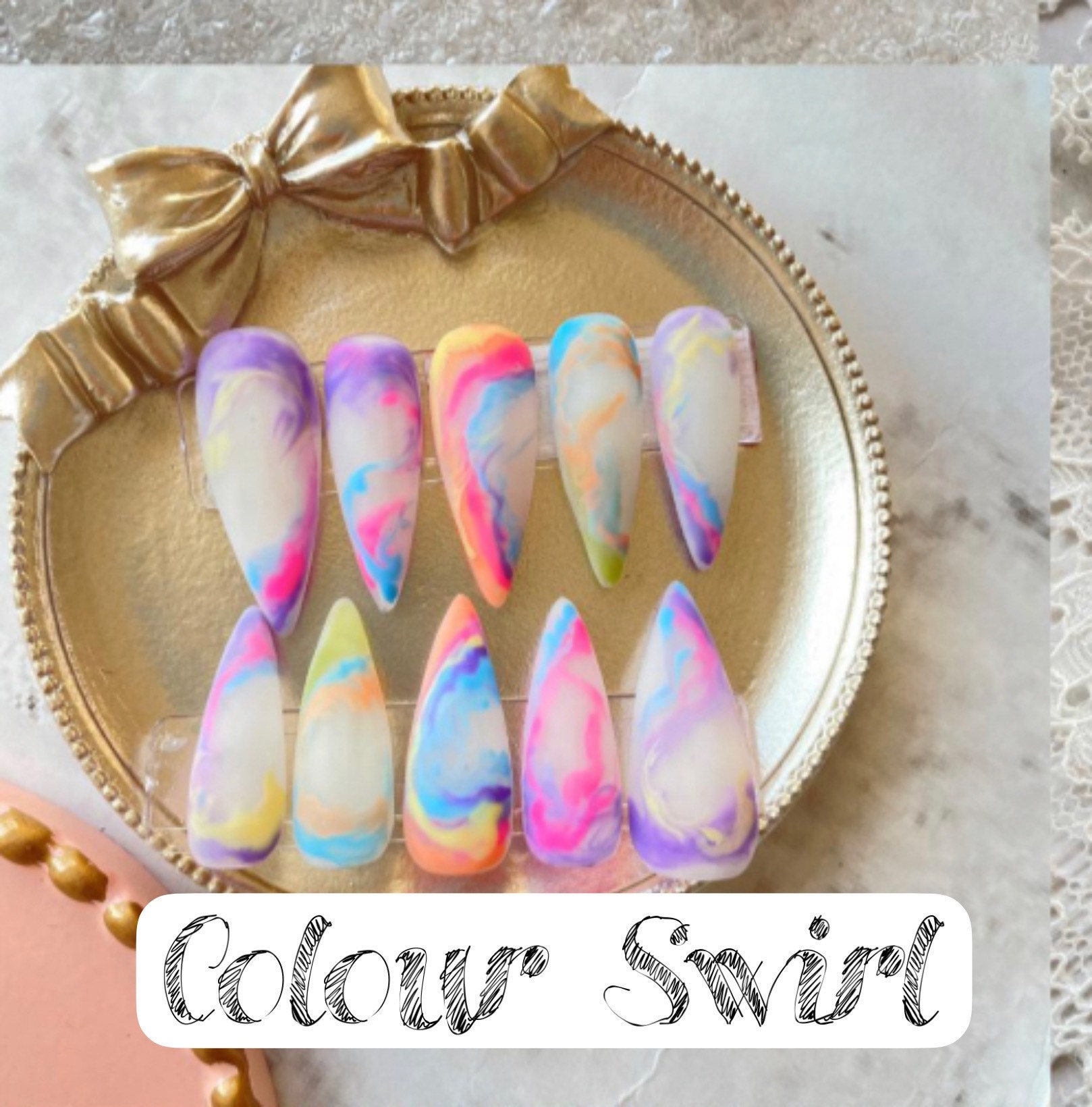 Designer PRESS ON NAILS - Etsy