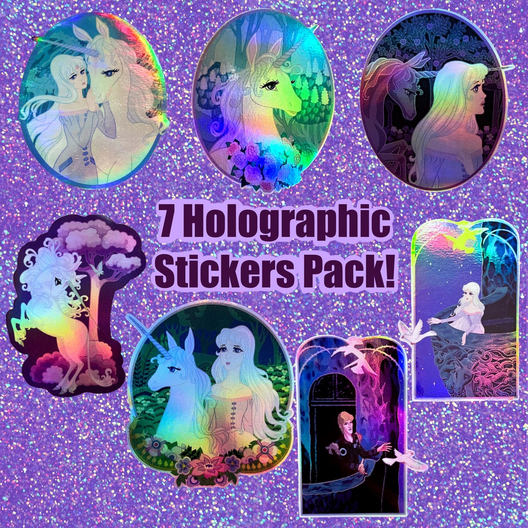 Holographic 7 Sticker Set ‘big Unicorn Bundle’ - Etsy