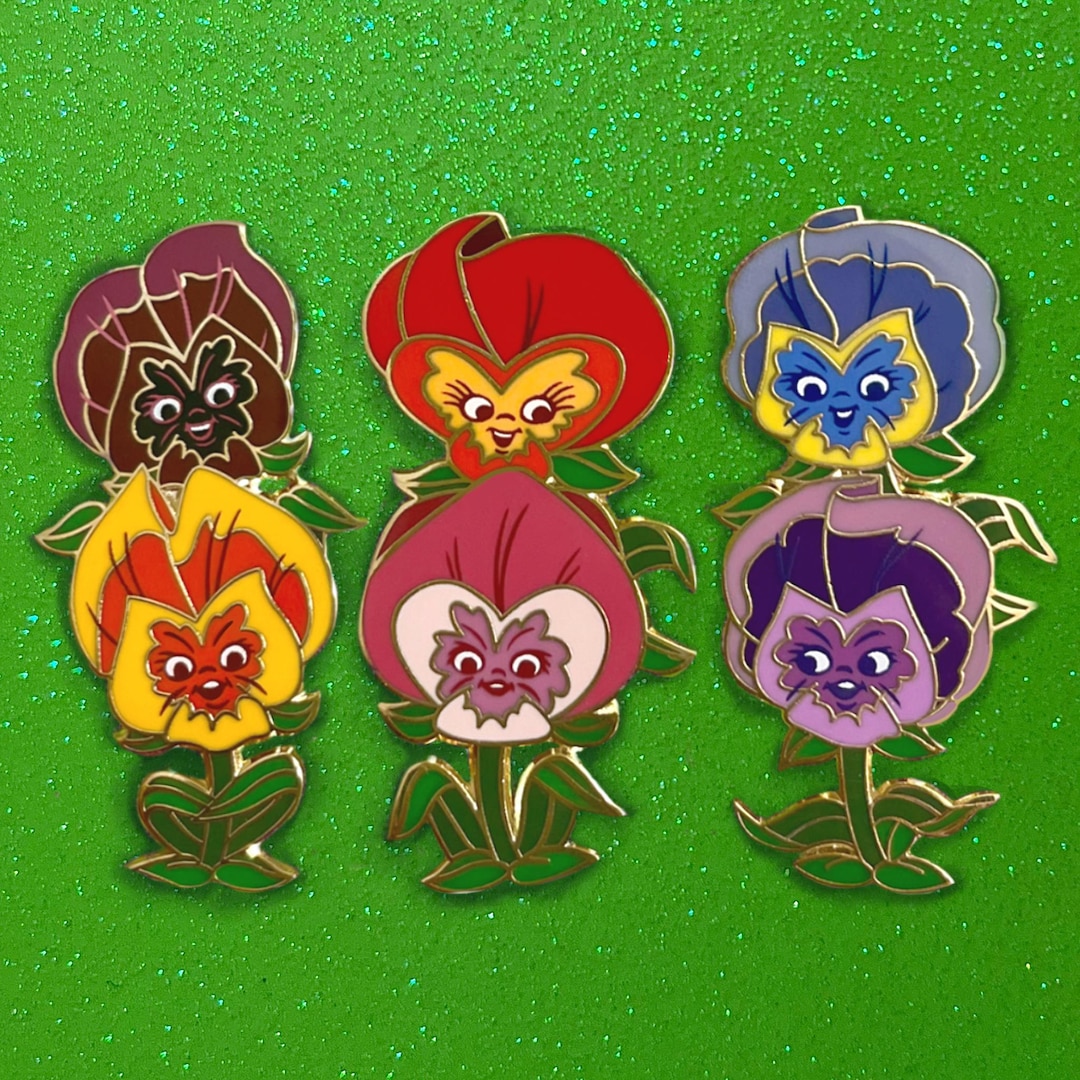 Little Pansy Friends Pin Set - Etsy