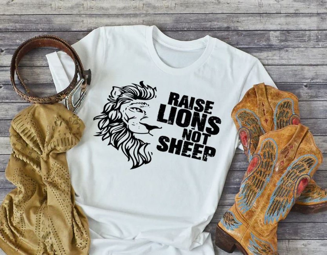 Raise Lions Not Sheep Screen Print - Etsy