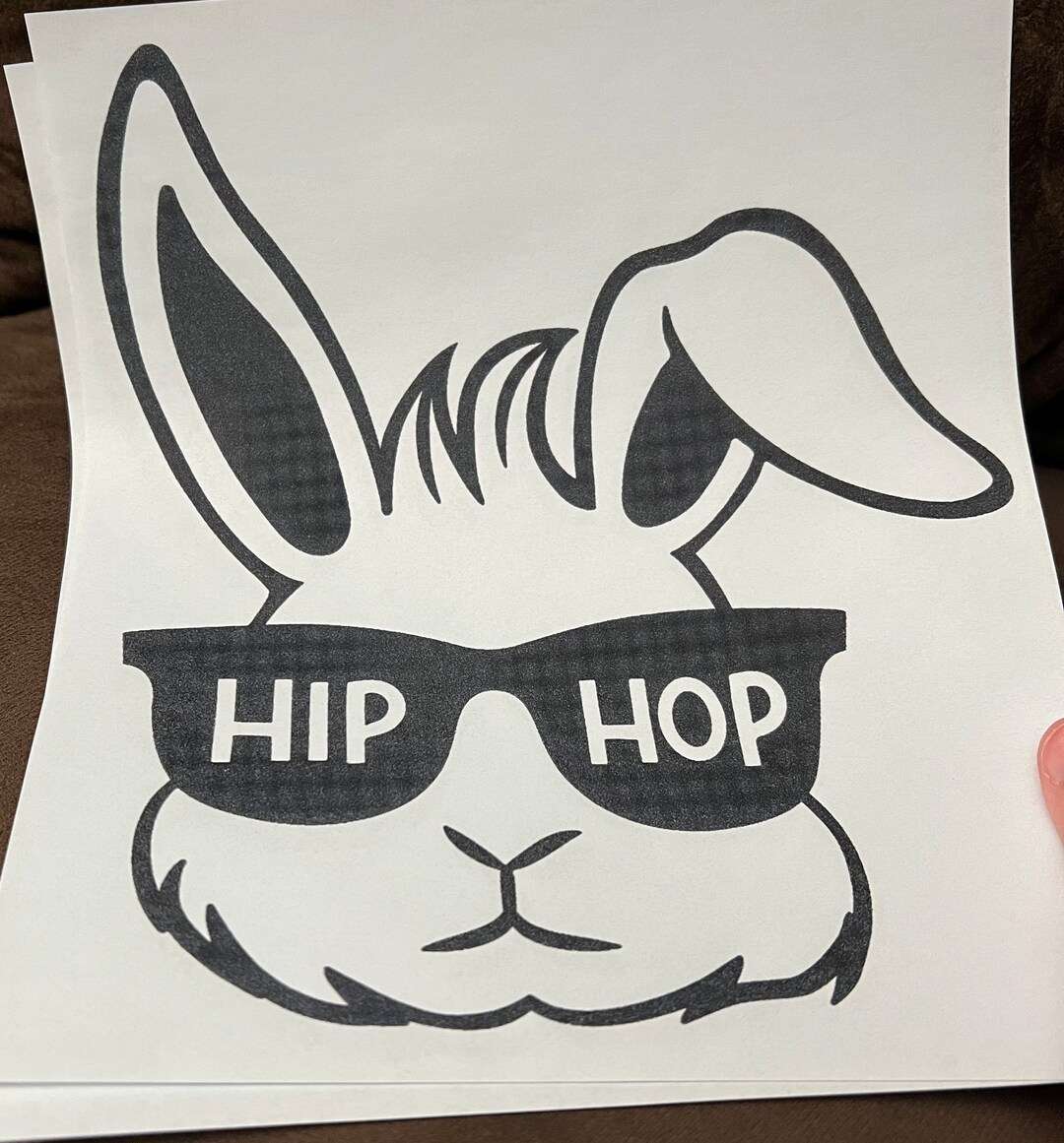 Hip Hop Bunny With Sun Glasses Screen Print (youth) - Etsy