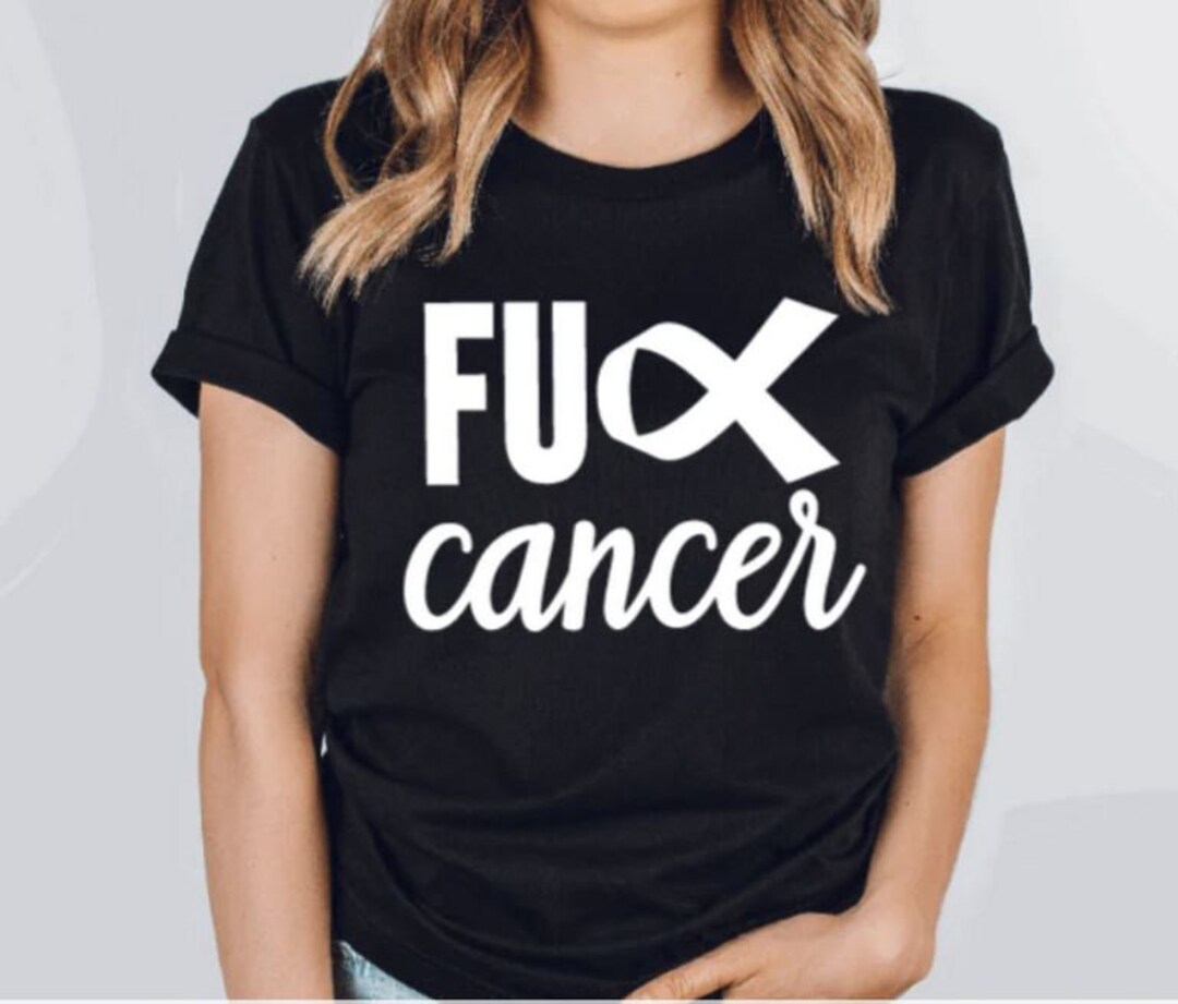FU** Cancer Screen Print - Etsy