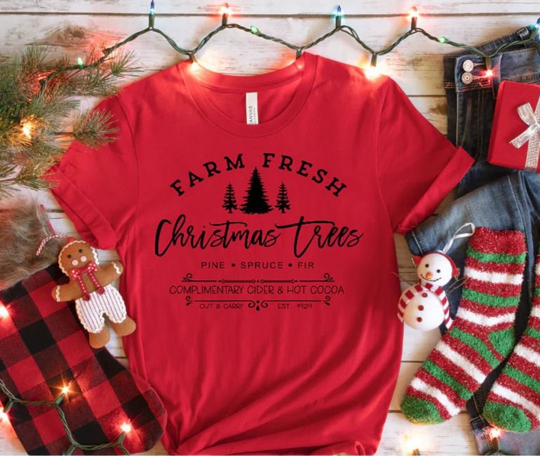 Farm Fresh Christmas Tree Screen Print - Etsy