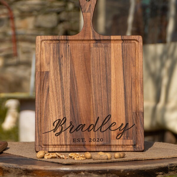 Monogrammed Cheese Board - Etsy