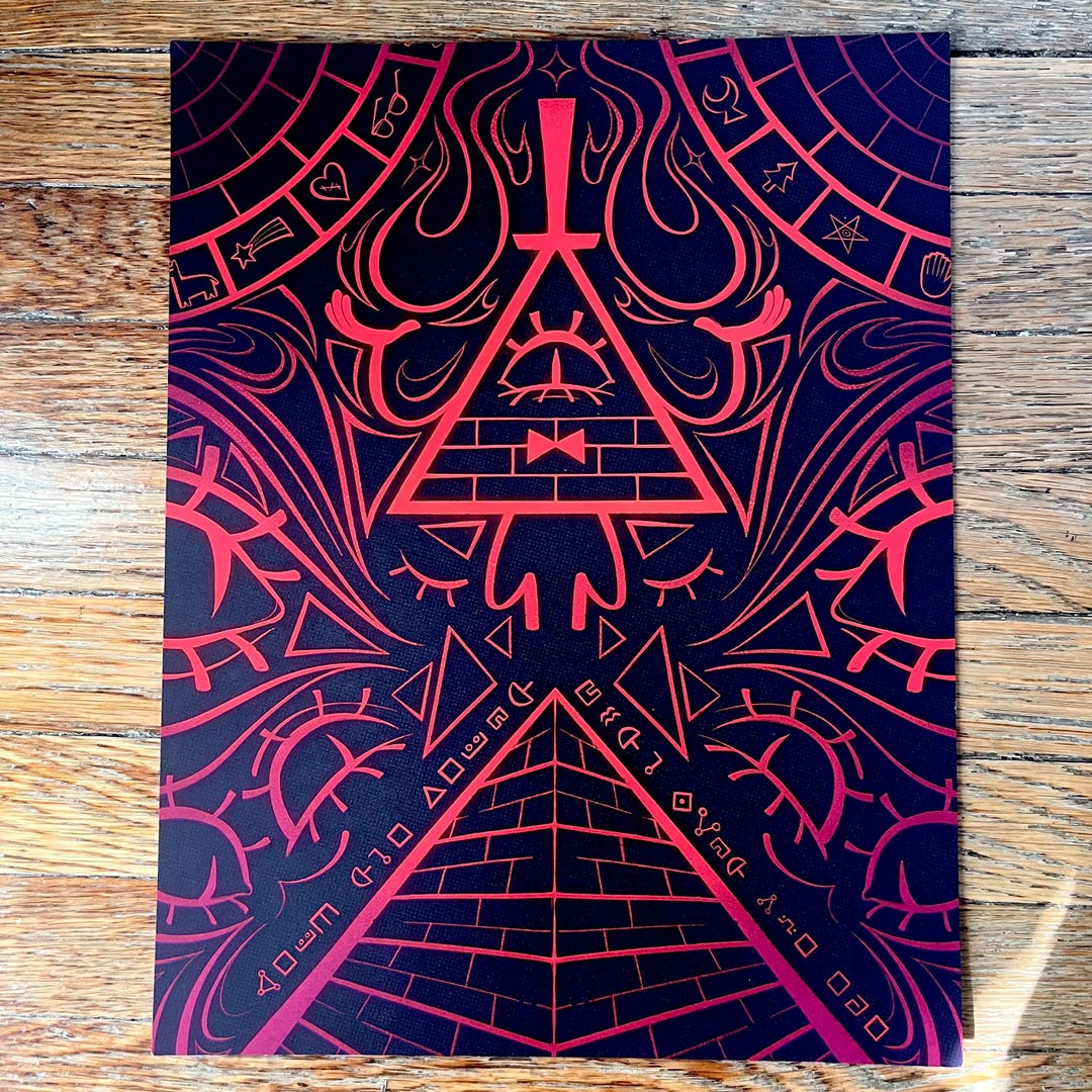Bill Cipher Print - Etsy