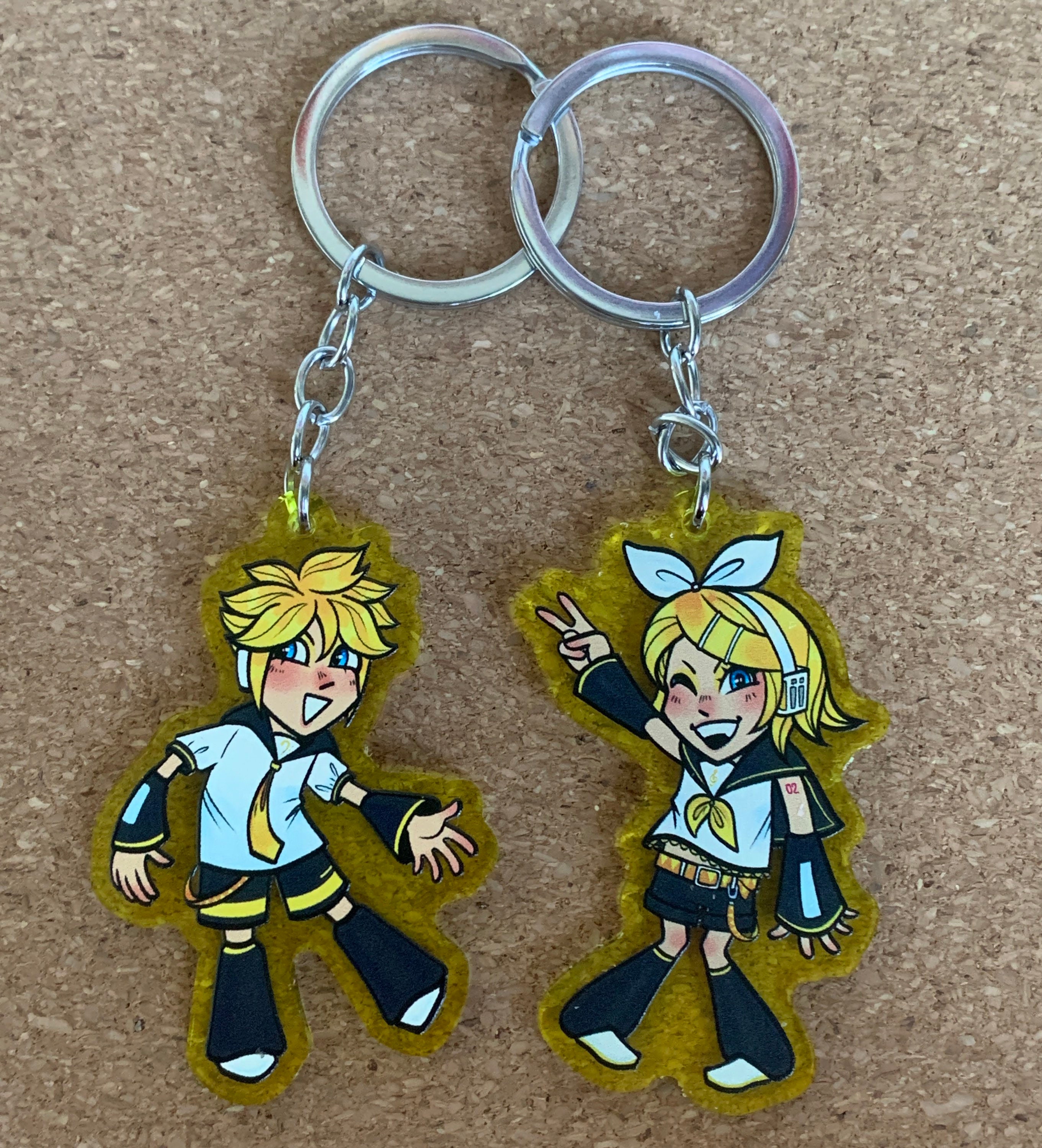 Rin and Len Charms - Etsy