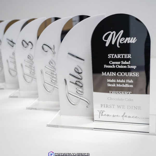 Menu Table Number - Etsy