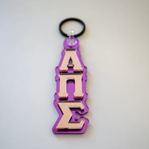 Personalized Custom Keychain for Greek Fraternity Sorority Letters ...