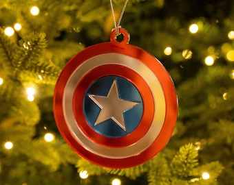 Captain America Shield Ornament - Etsy