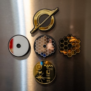 Mirrored Black Hole Refrigerator Magnet | Space Decor | Gargantua ...