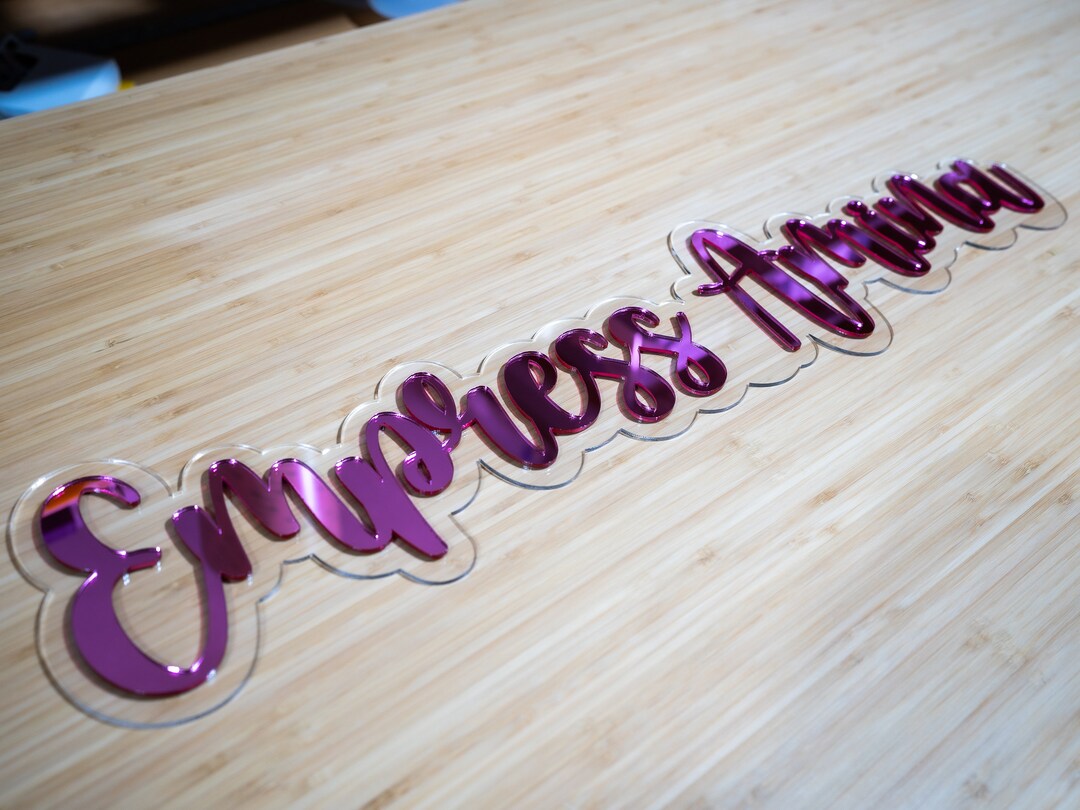 Personalized Acrylic Name Sign | Any Font | Nursery Name Sign | Baby ...