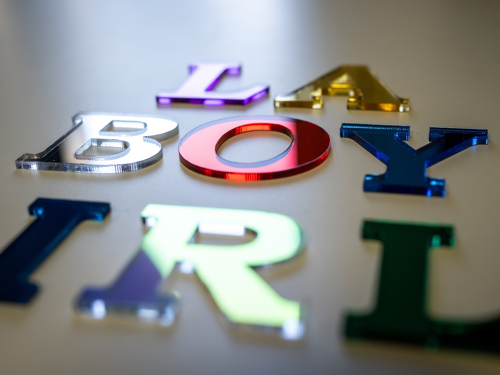 Mirrored Acrylic Alphabet Letter Number Word for Art Craft | Any Font ...