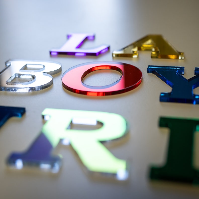 Mirror Letters - Etsy